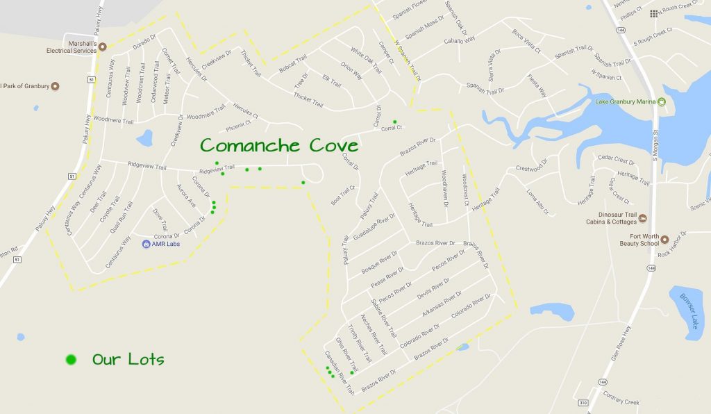 Google Map Of Lots | Texas Tiny Homes