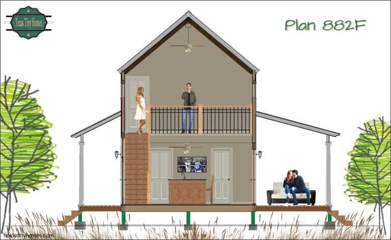 Plan 882F Texas Tiny Homes